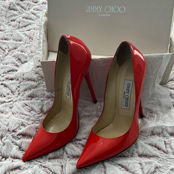 Jimmy Choo | Shoes | Stilettos High Heels Orange | Poshmark